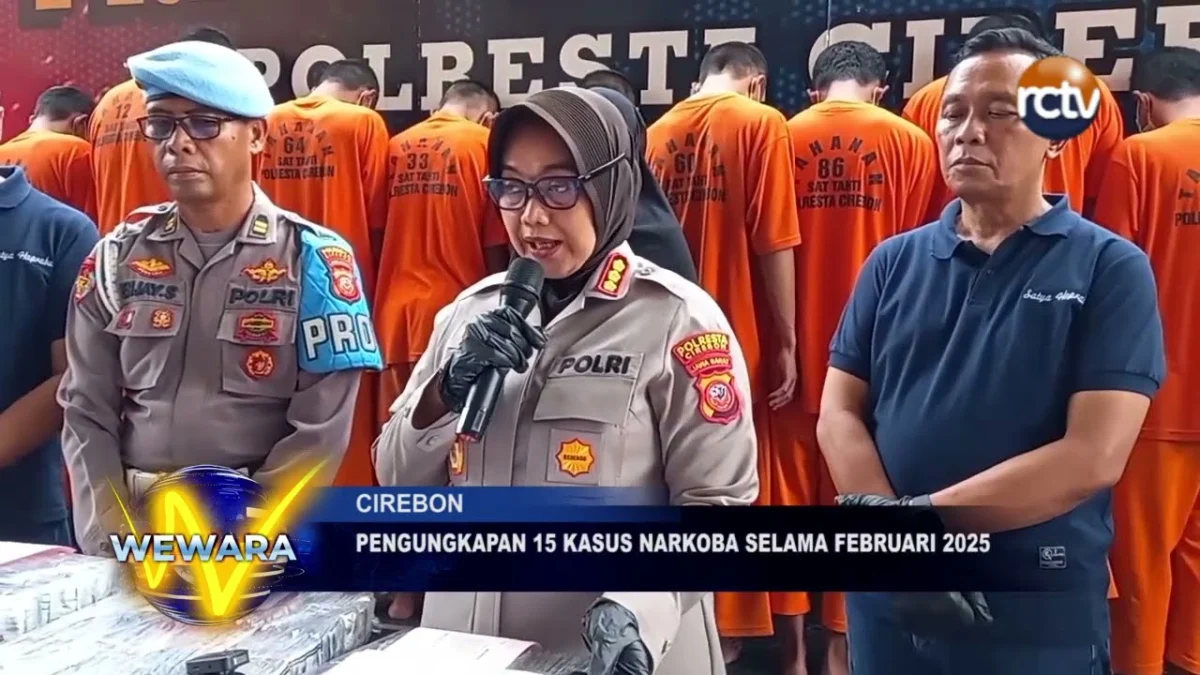 Pengungkapan 15 Kasus Narkoba Selama Februari 2025 – Video – Radar Cirebon Televisi