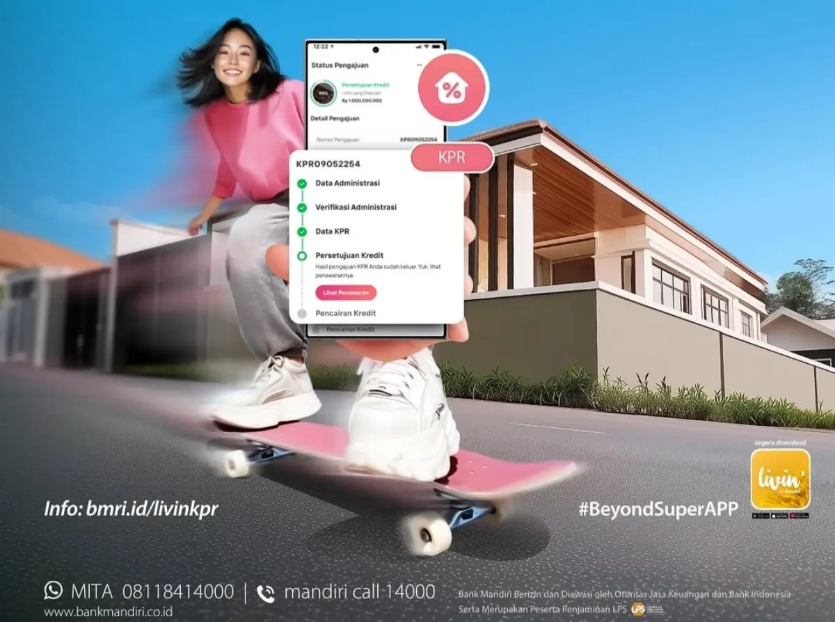 Mandiri KPR 2025 masih tersedia hingga Akhir tahun, yuk simak persyaratan dan ketentuannya ...