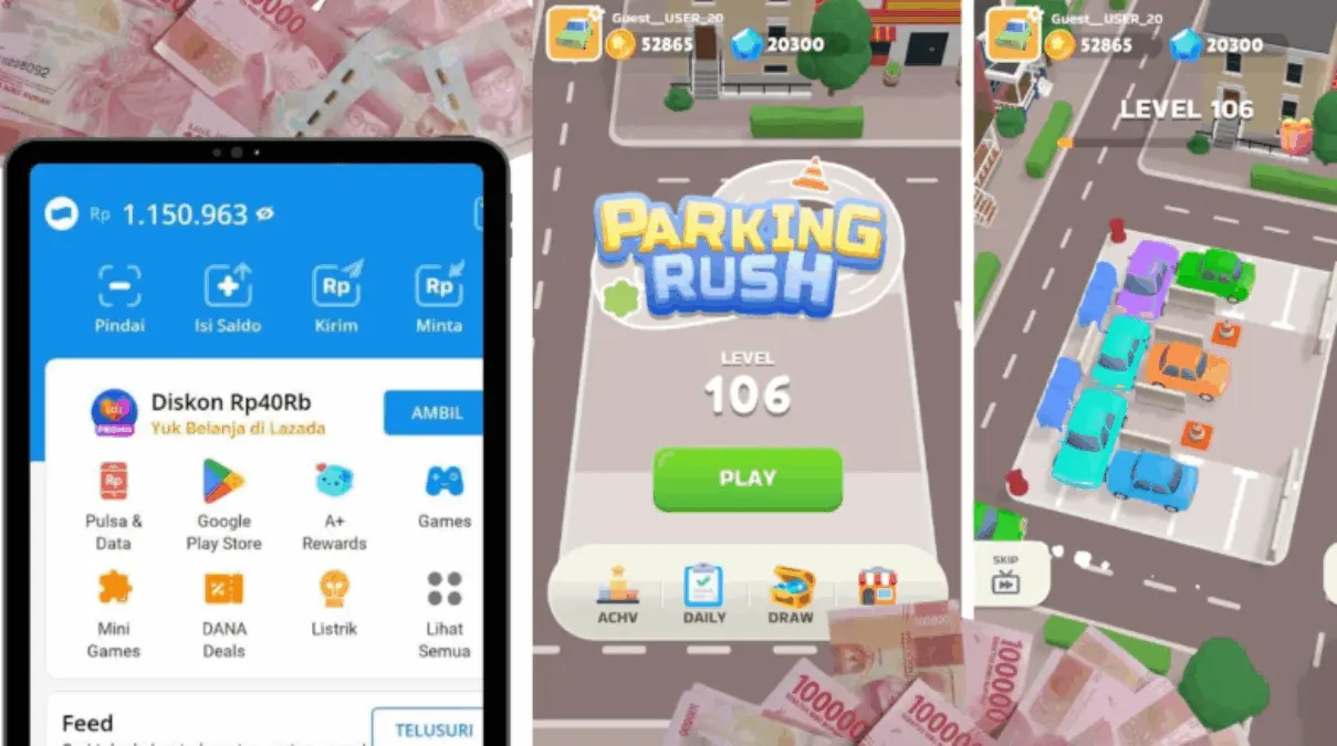 Review Terbaru: Benarkah Parking Rush Apk Terbukti Membayar ke Saldo ...