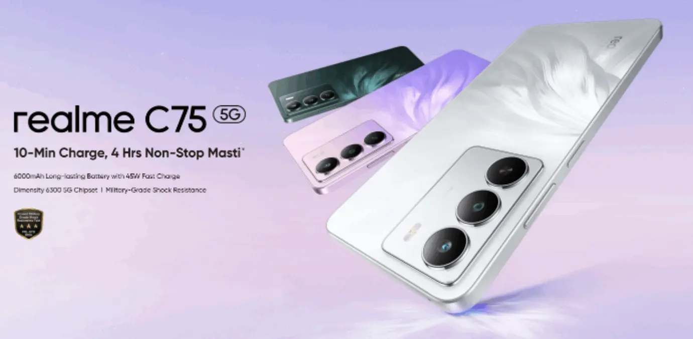 Realme C75 5G Resmi Diluncurkan, HP 5G Murah dengan Sertifikat Tahan Air dan Banting! – Radar ...