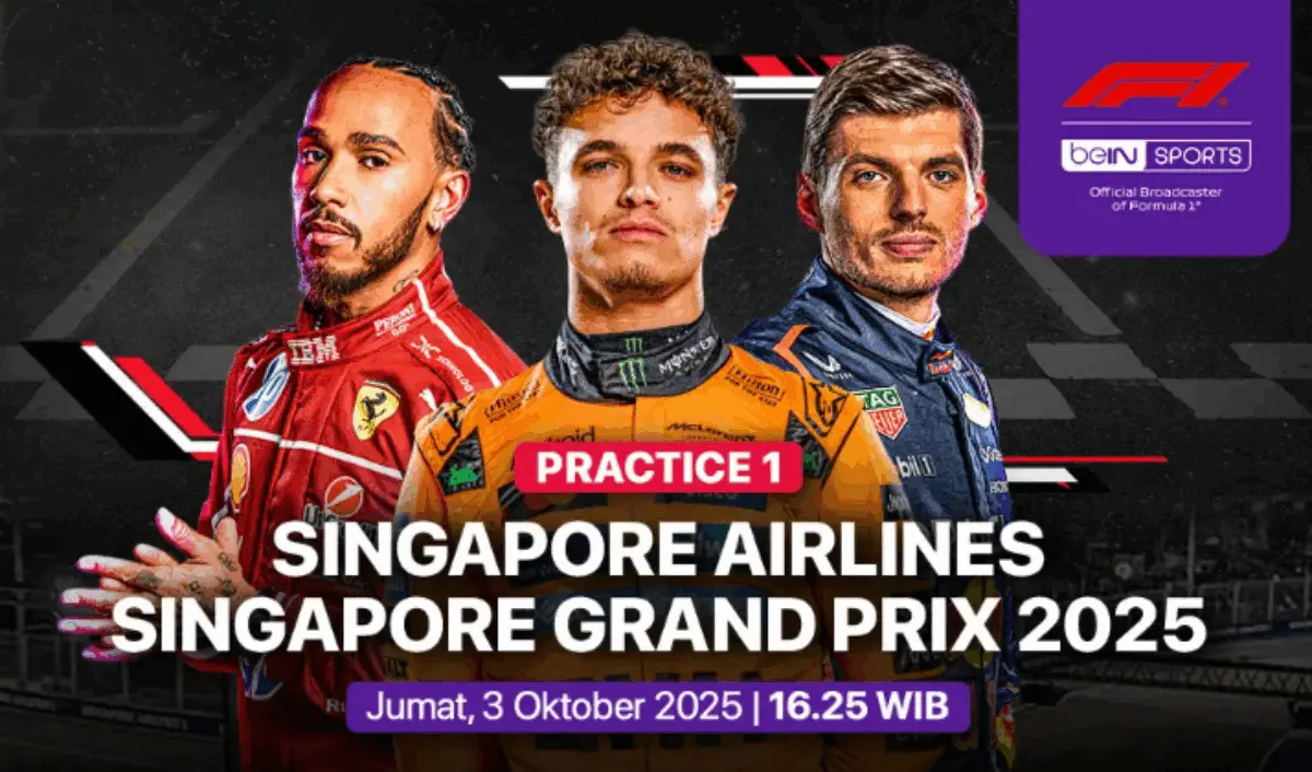 Formula 1 GP Singapura 2025: Update Jadwal Lengkap 3-5 Oktober dan Link ...
