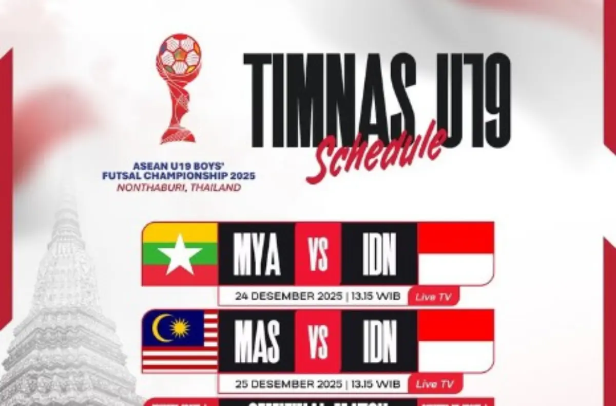 Jadwal Timnas Futsal Indonesia di Piala AFF U19 2025, Format Turnamen ...