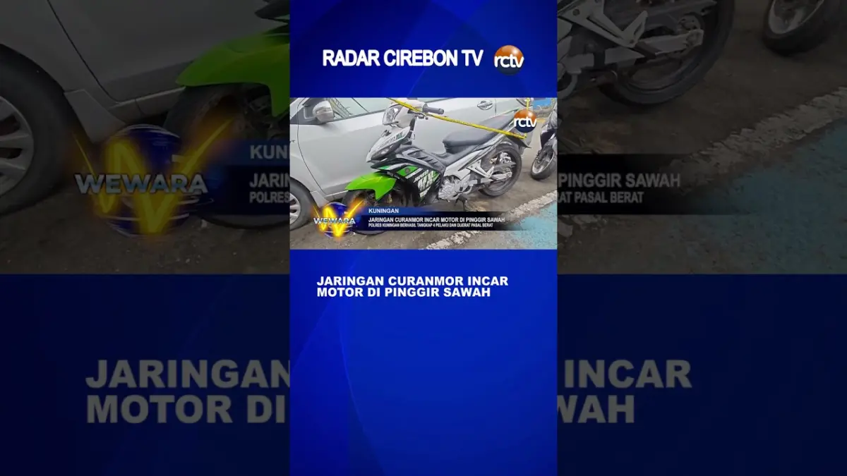Jaringan Curanmor Incar Motor Di Pinggir Sawah – Video – Radar Cirebon ...