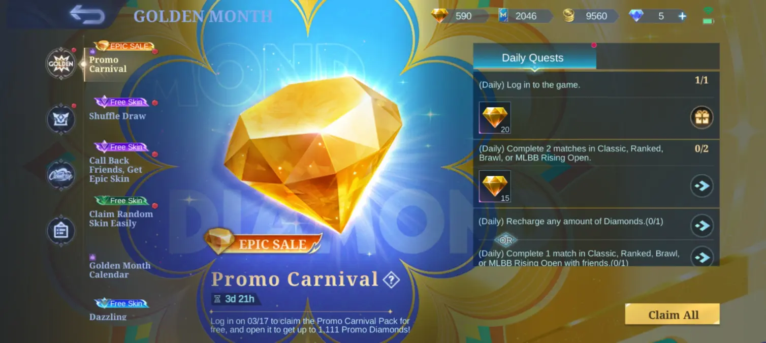 Perburuan Diamond Kuning MLBB 2026 Dimulai! Ini Cara Dapat Diskon Skin ...